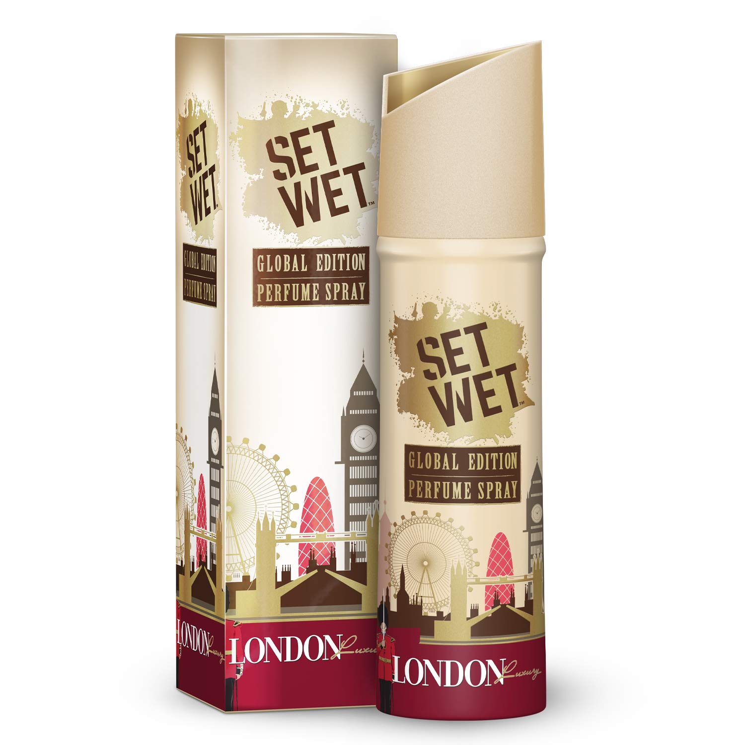 Set Wet Global Edition Perfume Spray London Luxury - 120 ML - AtoZ ...