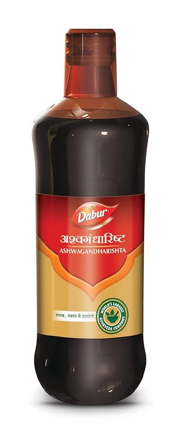Dabur Ashwagandharishta Liquid / Ashwagandharishtam - 450 ML - AtoZ Indian Products