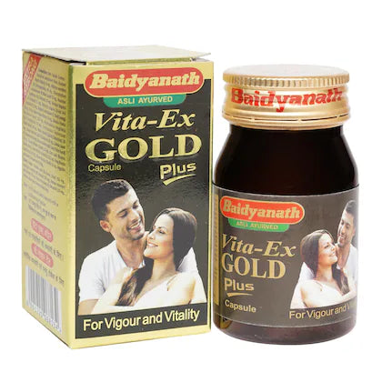 Baidyanath Vita Ex Gold Plus Capsule - 20 Caps - AtoZ Indian Products